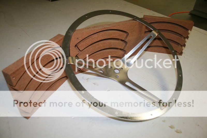 Finished look of the (custom wood) steering wheels I've been building ...